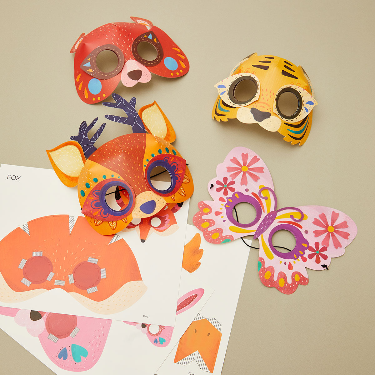 Animal Masks for Kids | DIY Party Fun – mideerart